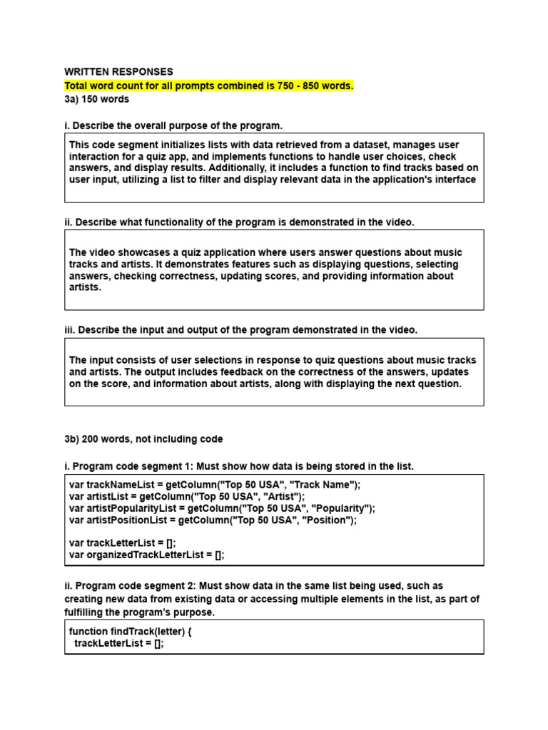 Apcsp CPT Full Guide | PDF | Computer Program | Programming