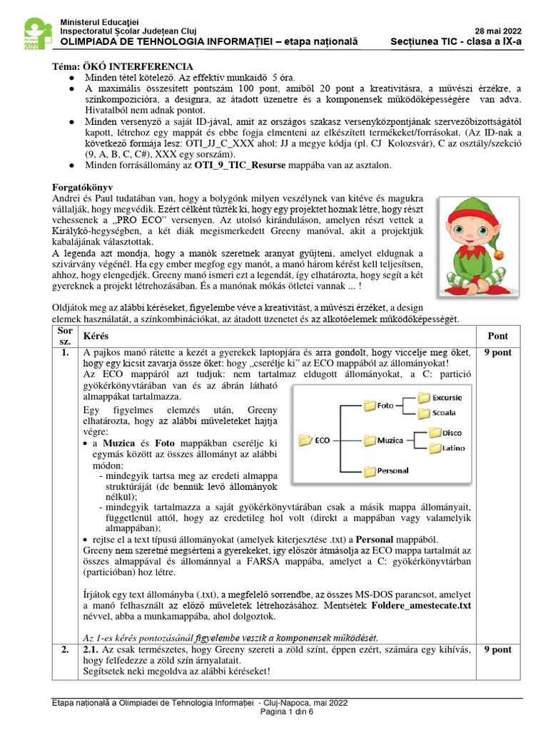 OTI 9 TIC Subiect LMA | PDF