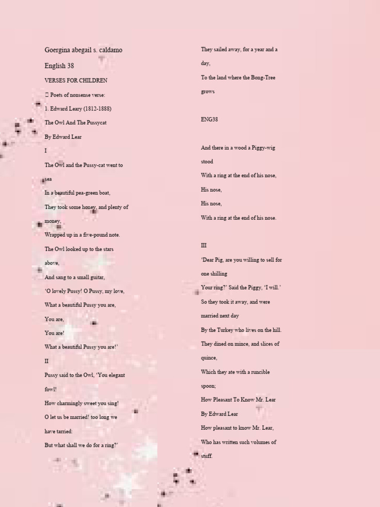 Goergina Abegail Verses Portfolio | PDF