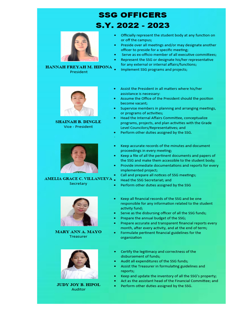 SSG OFFICERS | PDF | Governance | Government