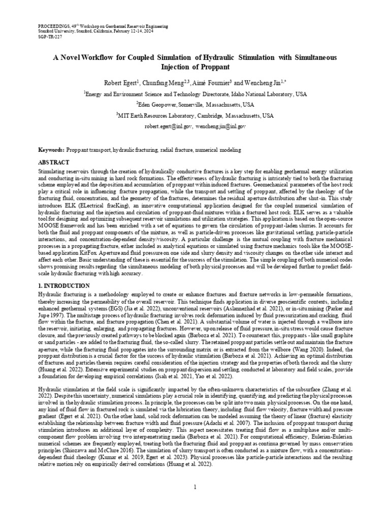 A Novel Workflow For Coupled Simulation Of Hydraulic Stimulation With Simultaneous Injection Of