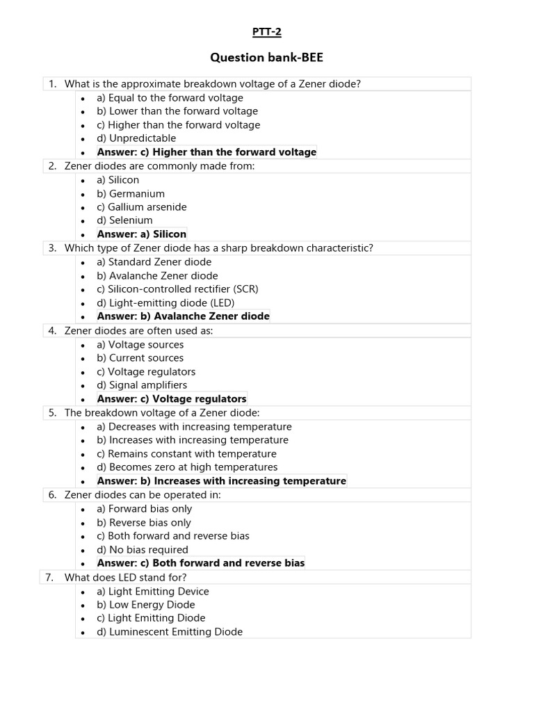 Ptt2 QB | Download Free PDF | Bipolar Junction Transistor | Power Supply