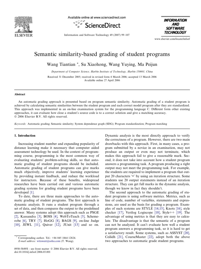wang2007 | PDF | Computer Program | Programming