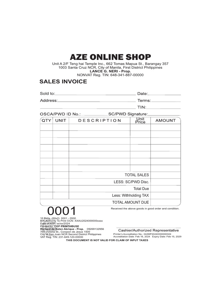 Aze Online Shop | PDF