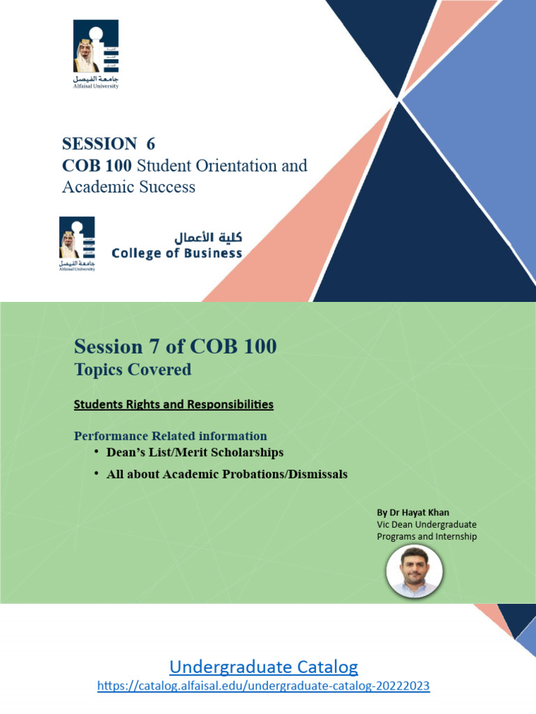 COB 100-Session 6 - Students Rights and Responsibilities and ...
