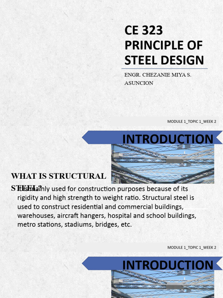 CE 323-PSD - M1 - T1 - W2 - Introduction To Properties of Section | PDF ...
