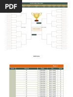 10 Team Round Robin Printable Tournament Bracket | PDF | Tournament ...