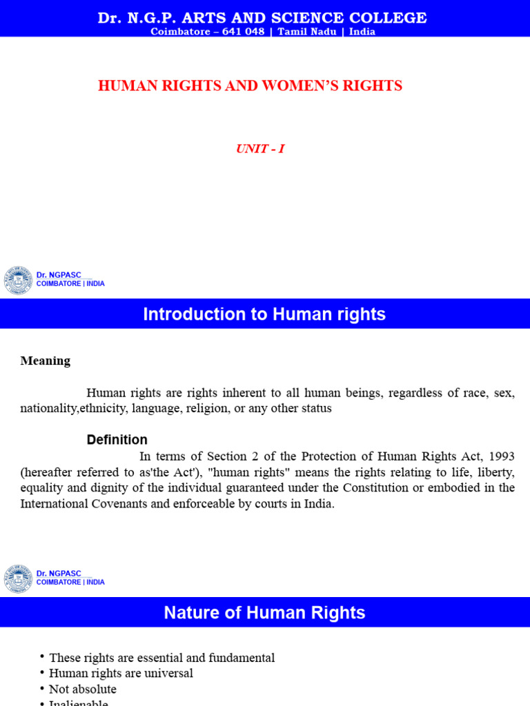 1.EVS-Unit I | PDF | Human Rights | Government