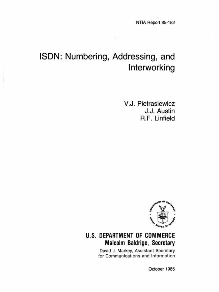 Isdn Numbering Plan | PDF | Computer Network | Public Switched Telephone Network