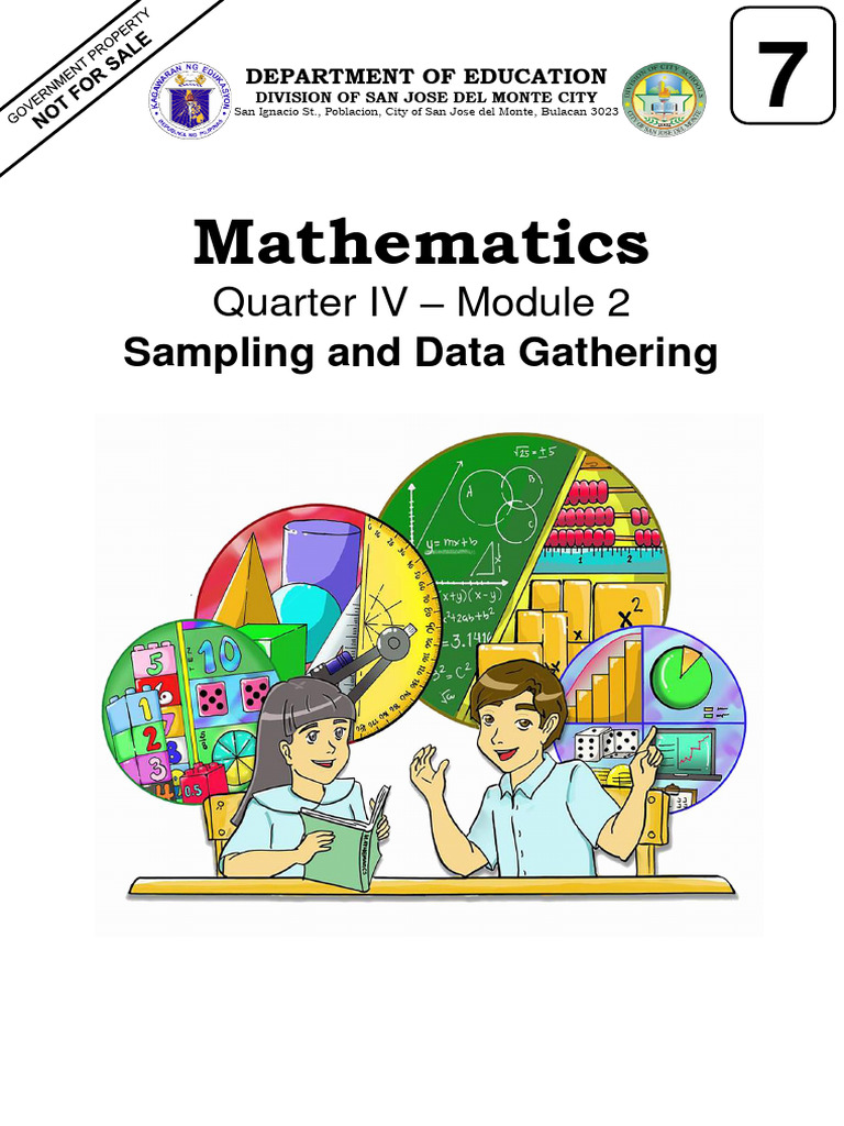 Math 7 Q4 Module 2 Sampling And Data Gathering Pdf Sampling Statistics Survey Methodology