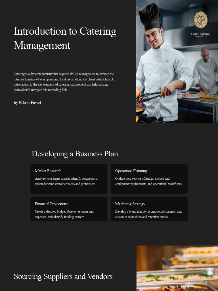 Introduction To Catering Management | PDF | Supply Chain | Logistics
