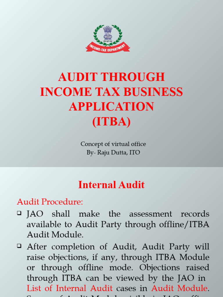 Audit Module For JAOs - in Brief | PDF | Audit