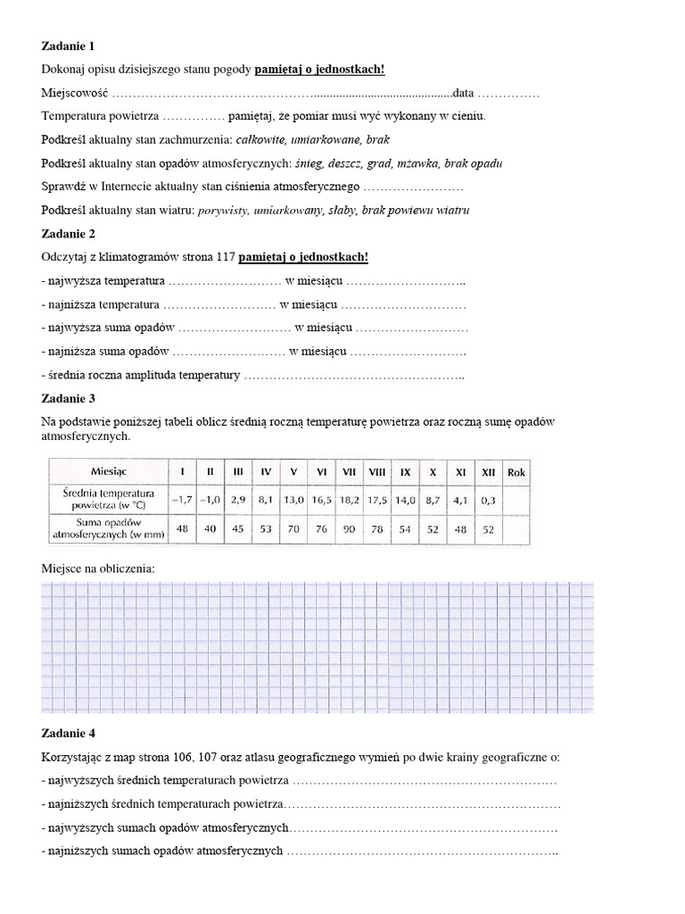 Pogoda A Klimat KL 5 | PDF