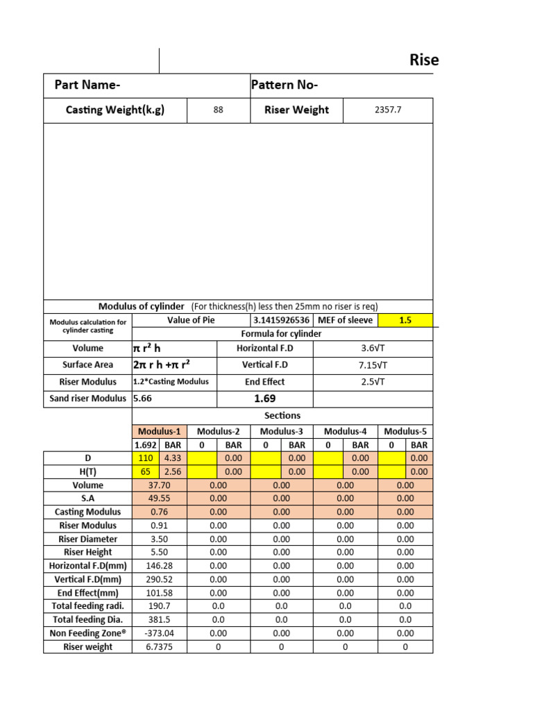 Riser Calculations | Download Free PDF | Area