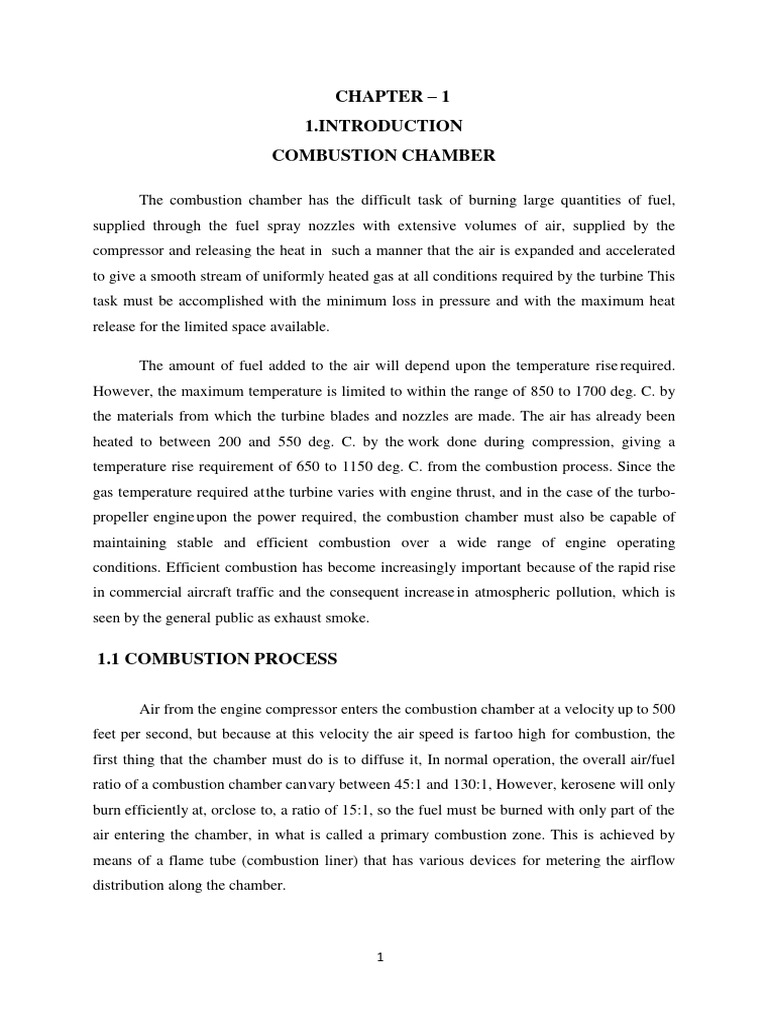 Combustion Chamber Design and Function | PDF | Gases | Mechanical ...