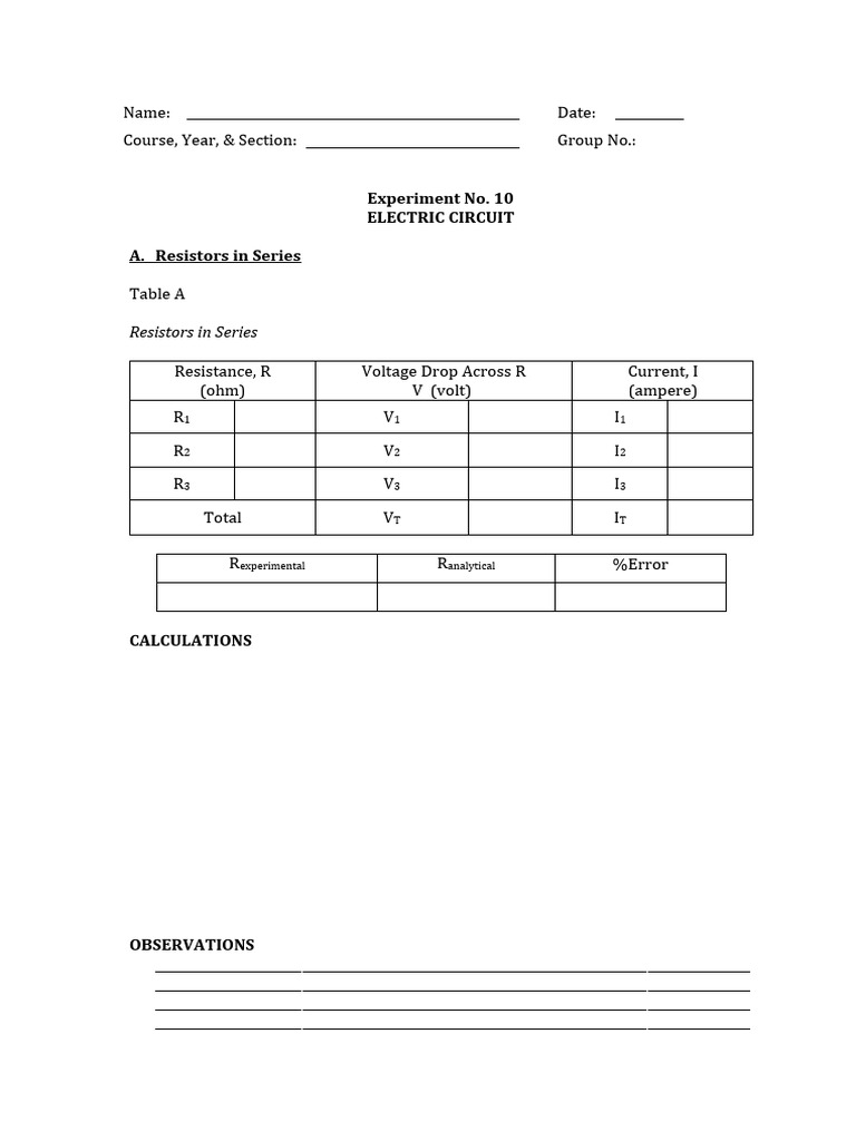 Write Up - Electric Circuits | PDF | Teaching Methods & Materials