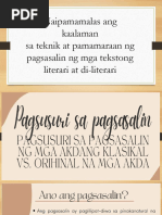 Mga Teknik at Pamamaraan NG Pagsasalin | PDF