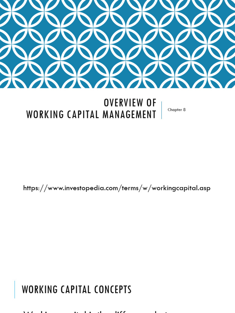 Working Capital Management | PDF | Working Capital | Refinancing