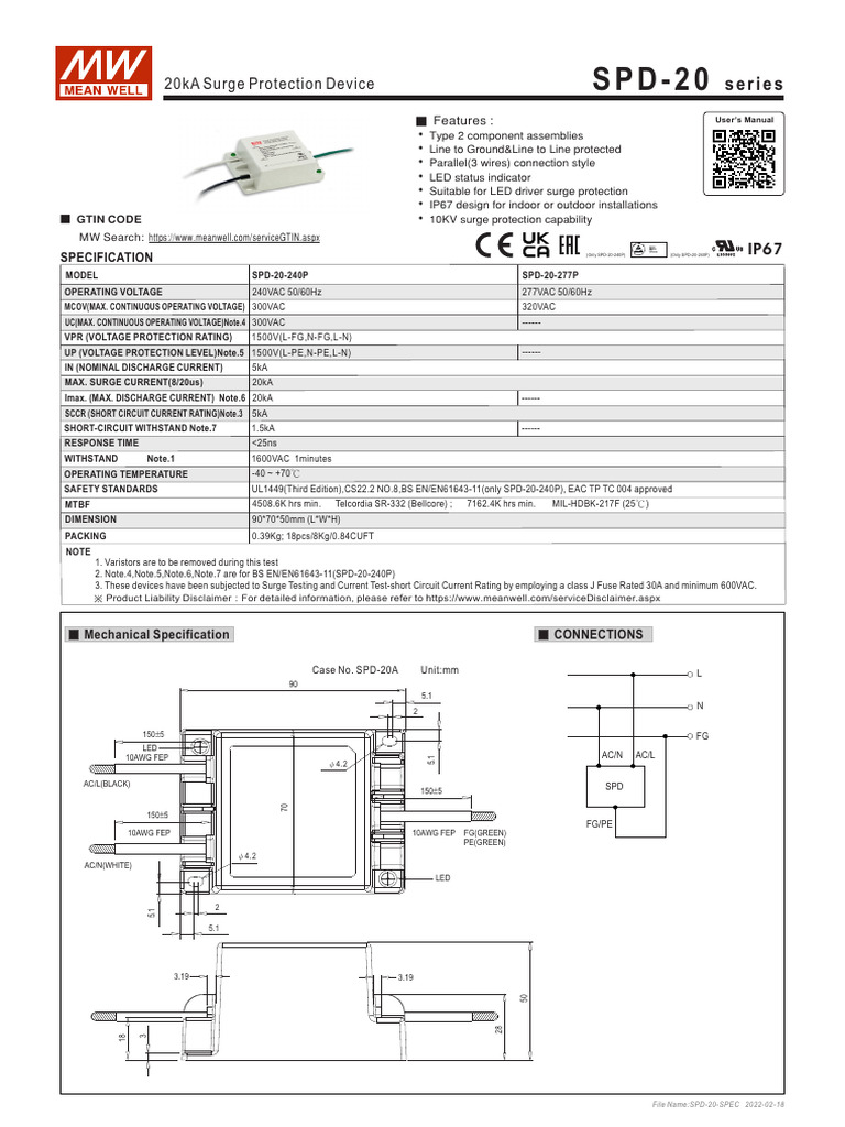 SPD 20 Spec - 2 | PDF | Electric Power | Power Engineering