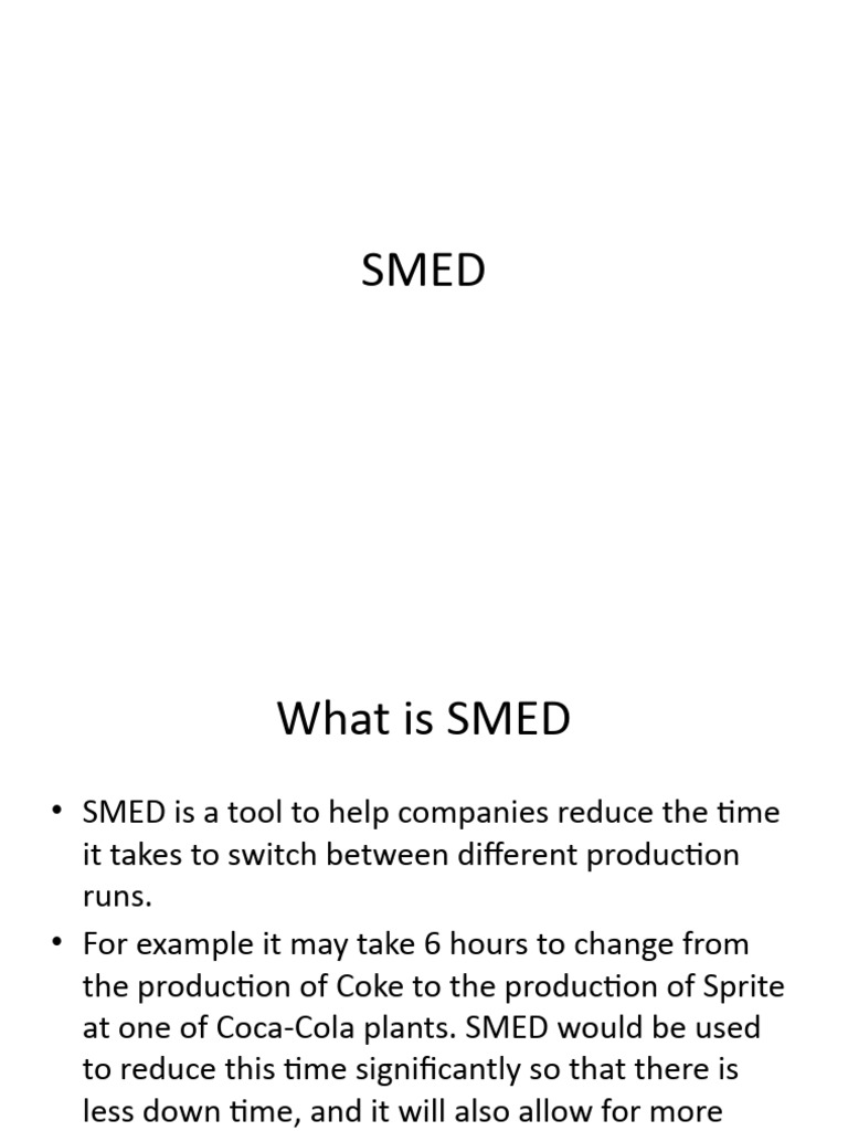 SMED | PDF | Engineering