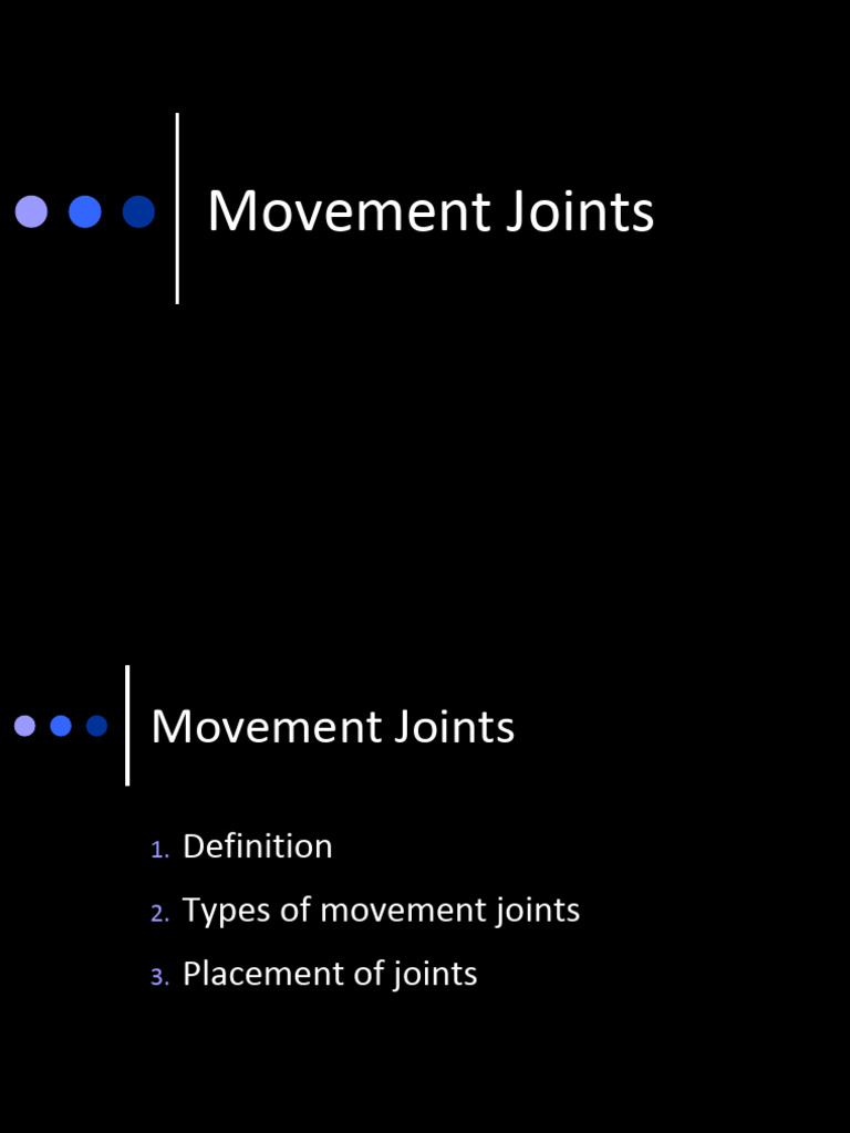 Movement Joints | PDF | Continuum Mechanics | Materials Science