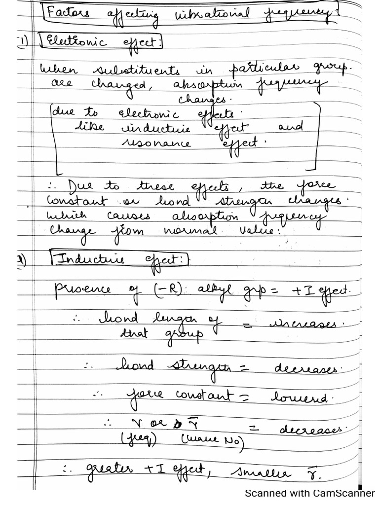 factors affecting vibrational frequency -2 | PDF factors affecting vibrational frequency -2 | PDF