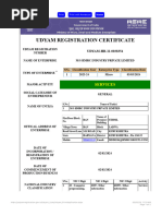 Udyam Registration Certificate Sample | PDF | Computing