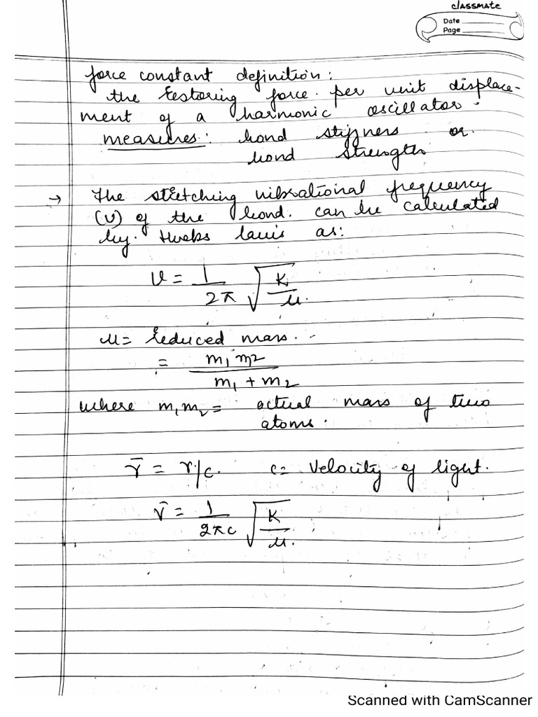 vibrational frequency -1 | PDF vibrational frequency -1 | PDF