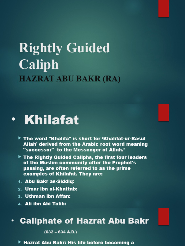Rightly Guided Caliph | PDF | Muhammad | Caliphate