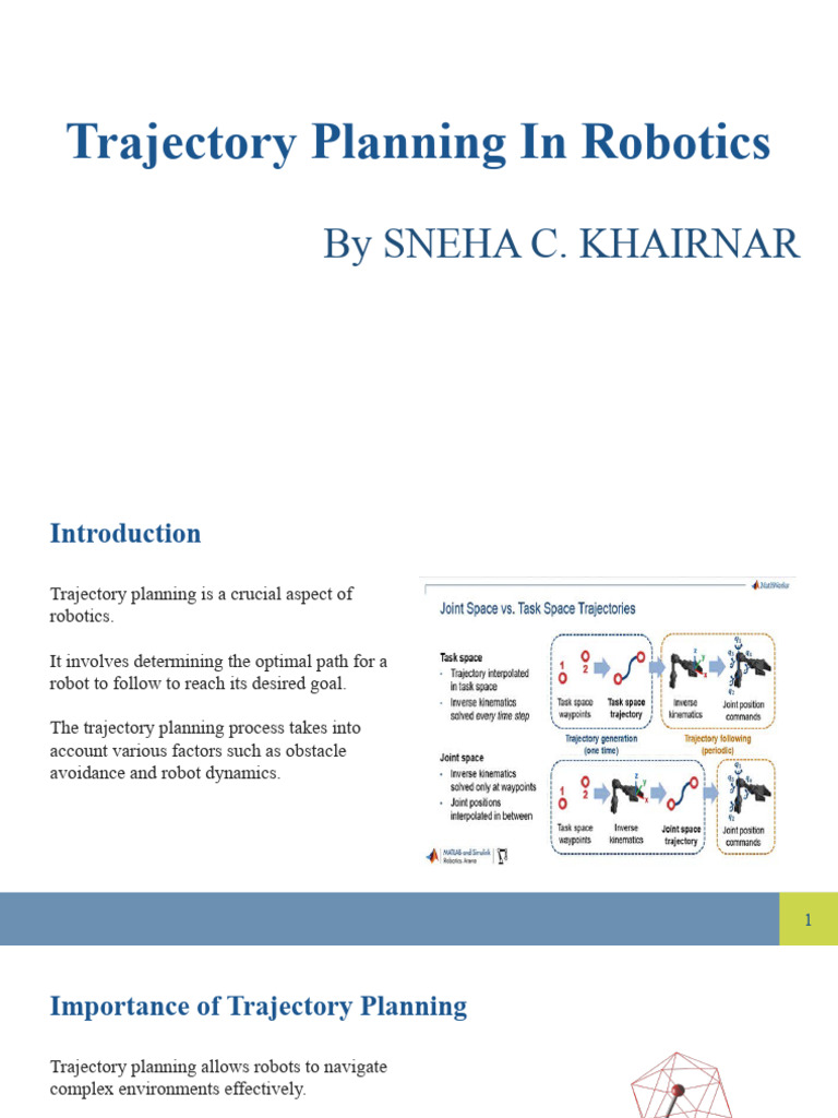 Trajectory Planning In Robotics Siddhi Pdf Robotics Applied