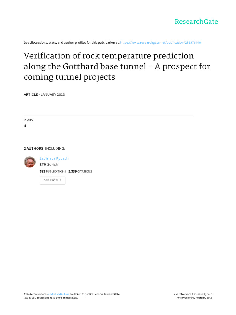 Rock Temperature Prediction | PDF | Temperature | Hydrogeology