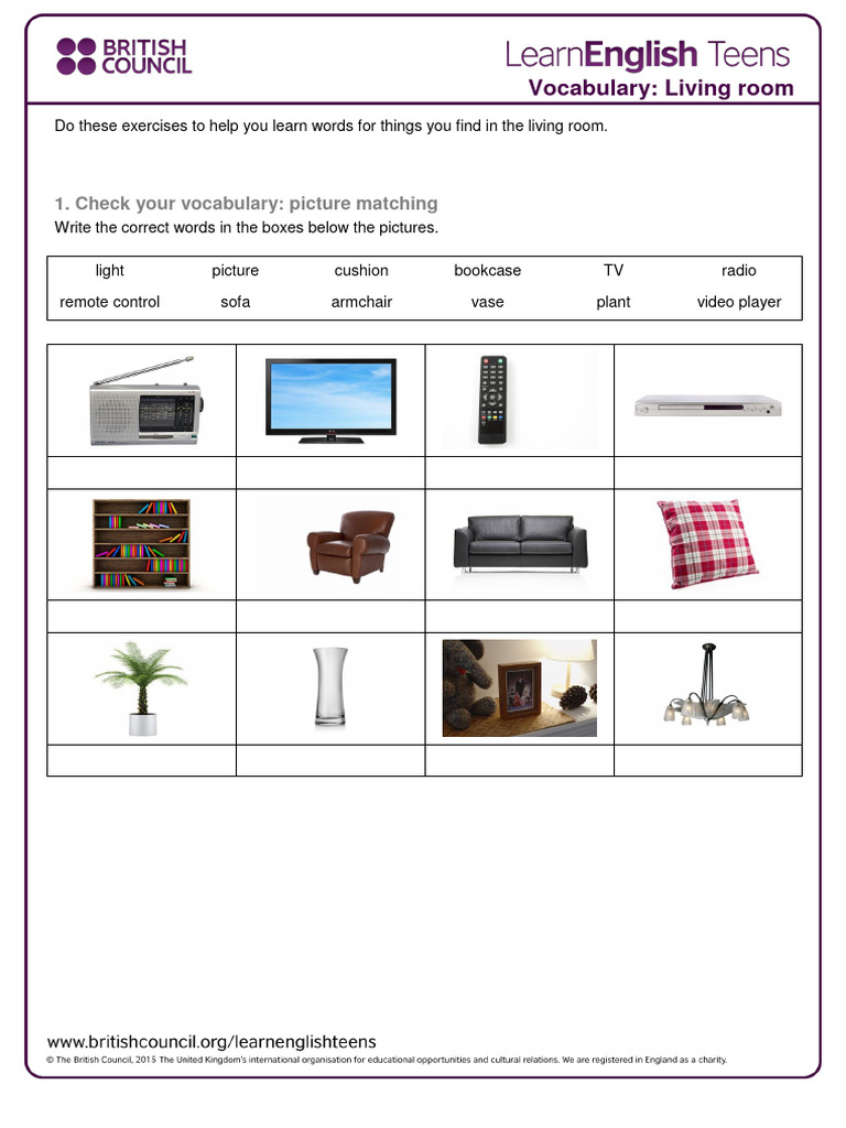 Living Room - Exercises | PDF