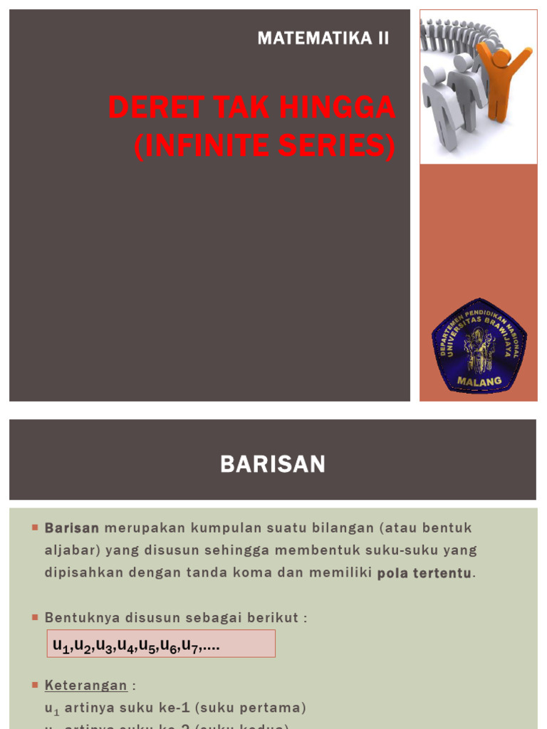 02 Deret Tak Hingga | PDF | Metode & Bahan Ajar