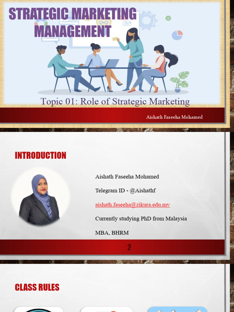 Topic 01 The Role of Strategic Marketing | PDF | Strategic Management ...