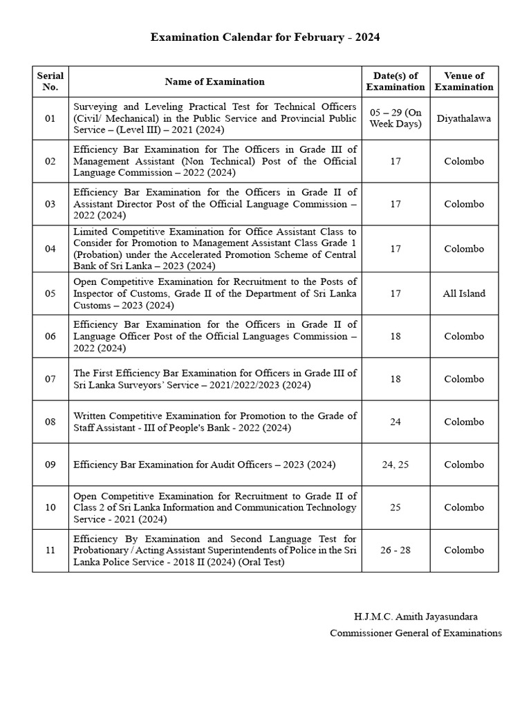 Calendar-English 1705591891340 | PDF | Inspector | Law Enforcement