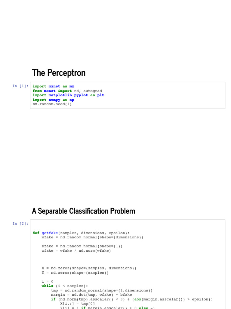 Perceptron | PDF | Linear Algebra | Algebra