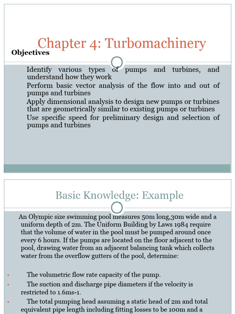 Chapter 4 Fluid Machinery | PDF | Pump | Turbomachinery