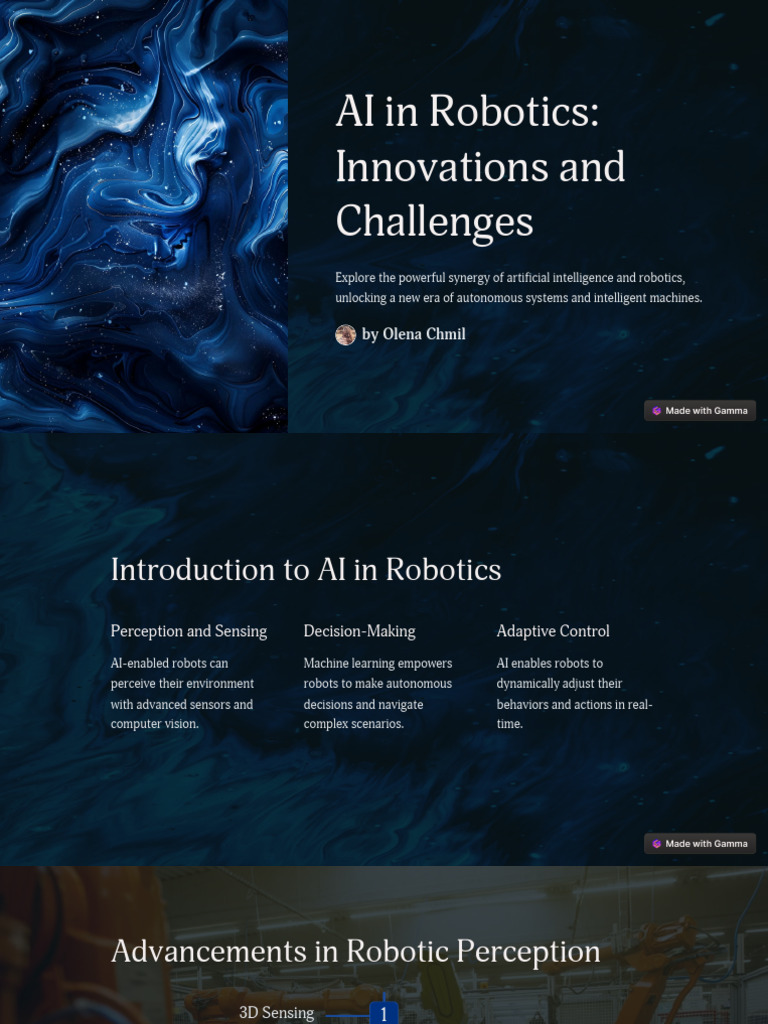 AI in Robotics Innovations and Challenges | PDF | Robotics | Artificial ...