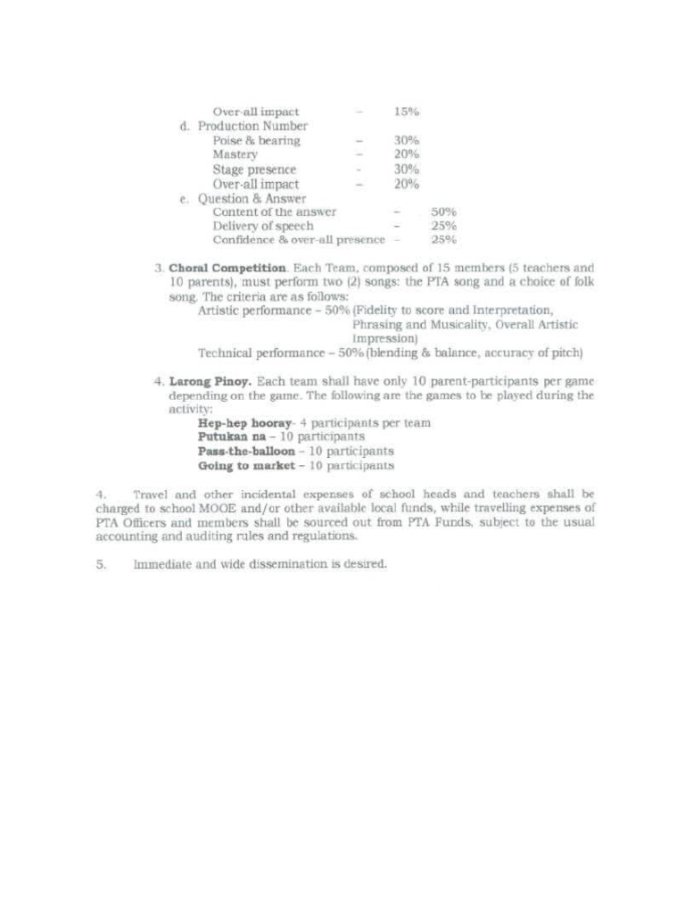 PTA Day Memo | PDF