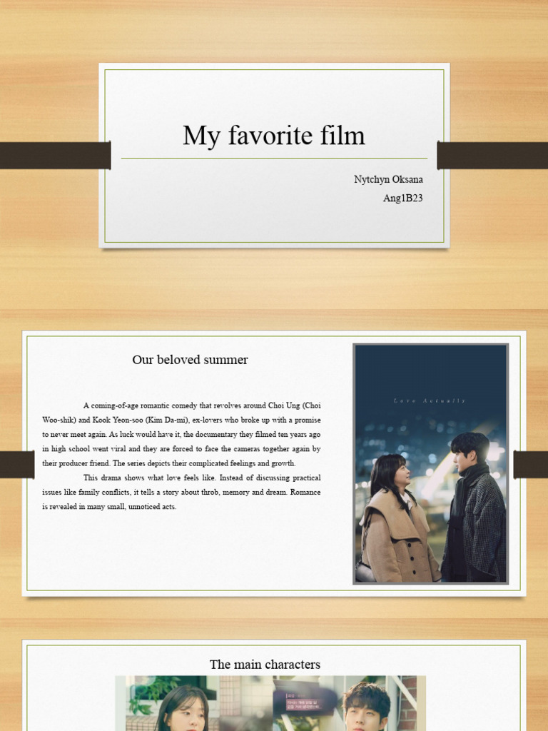 My Favorite Film | PDF | Love