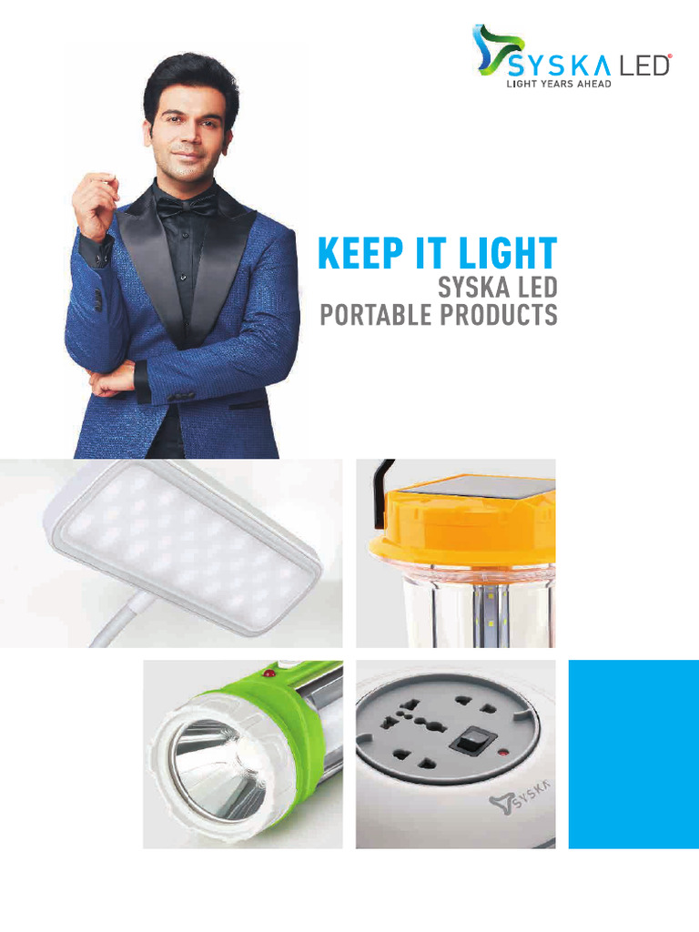 Syska LED Portable Series Catalogue Low Res | PDF