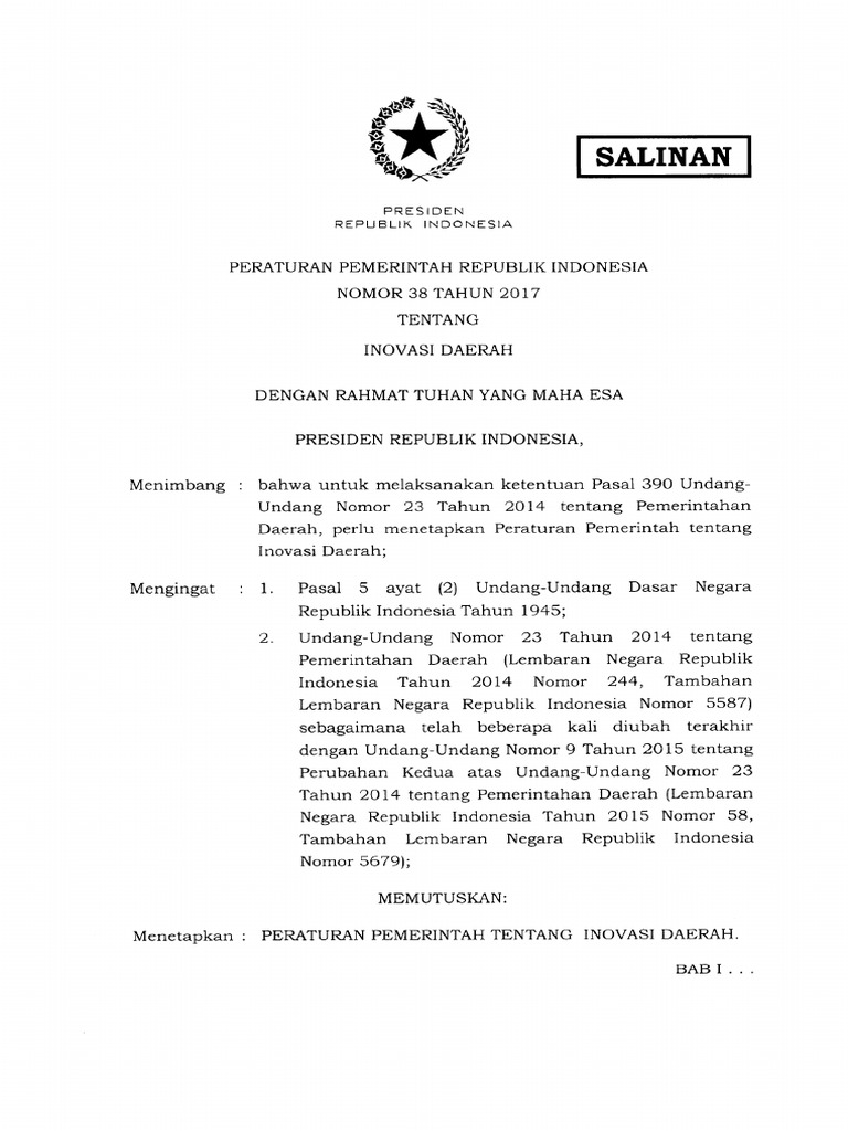 Pp 38 Tahun 2017 Pdf