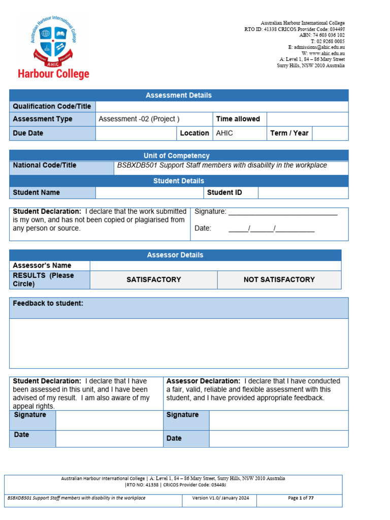 Assessment 2 - BSBXDB501.Doc Usha - Completed | PDF | Plagiarism | Disability