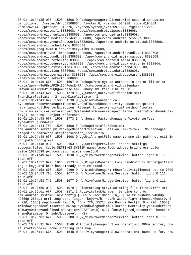 Log | PDF | Computer Science | Operating System Technology