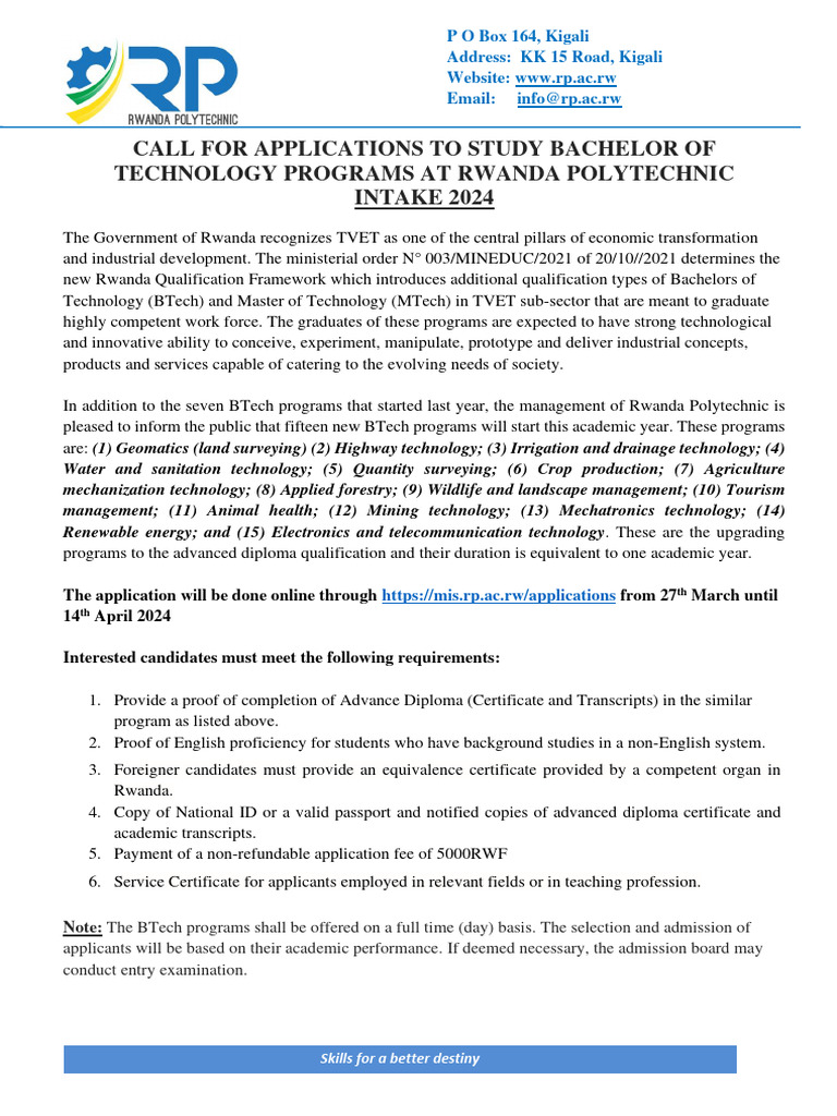 BTech Application Guidelines 2024 | PDF | Bachelor's Degree