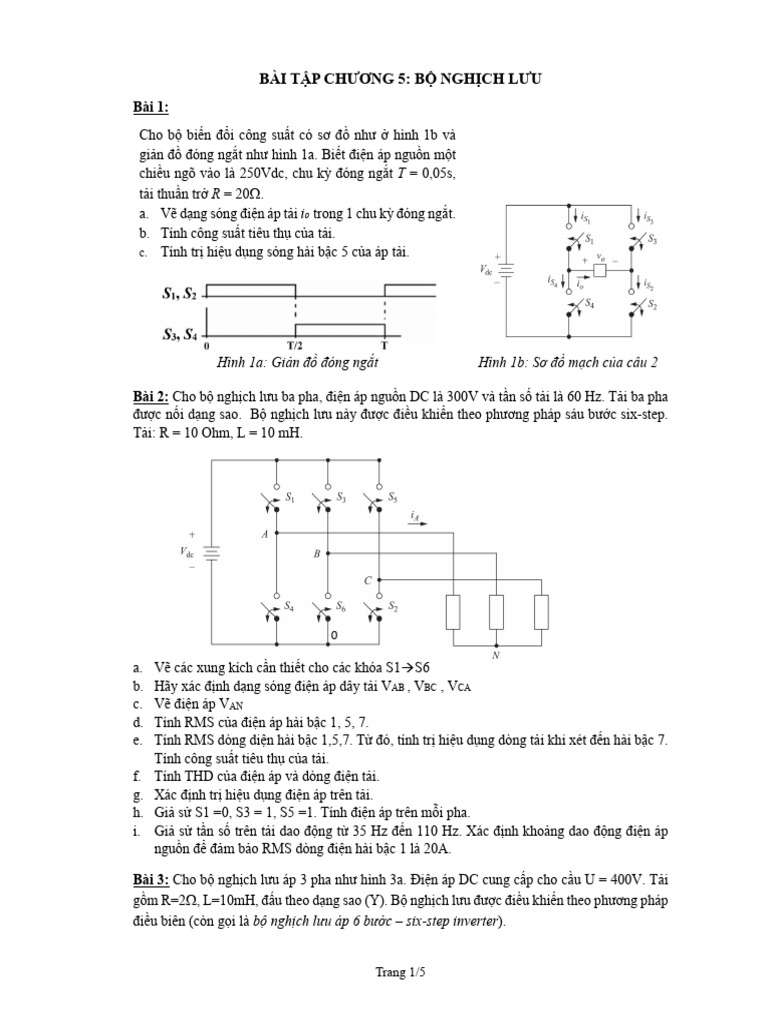 Bai Tap Chuong 5 | PDF