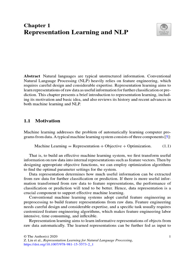 NLP Representation Learning Guide | PDF | Machine Learning | Deep Learning