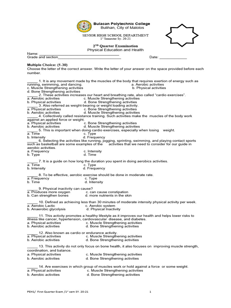 Physical Fitness Long Test | PDF | Aerobic Exercise | Strength Training