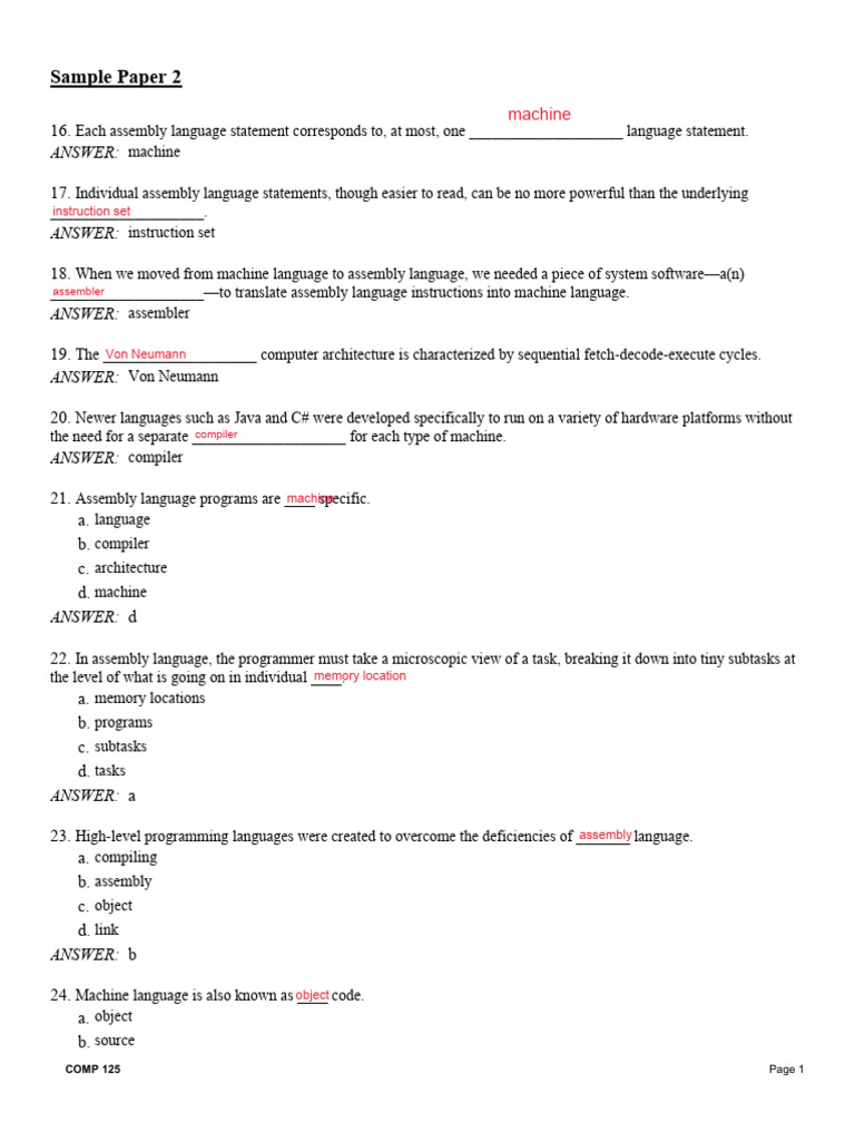Sample Paper 2 | PDF | Parsing | Compiler