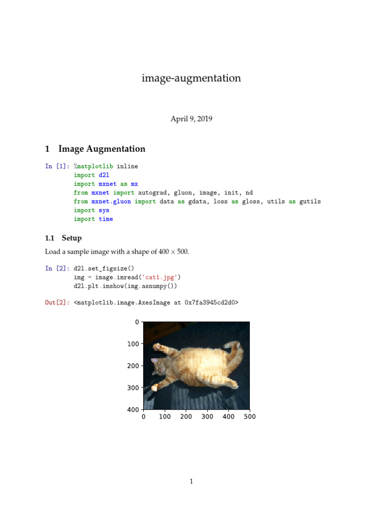 Image Augmentation | PDF | Image Processing | Vision